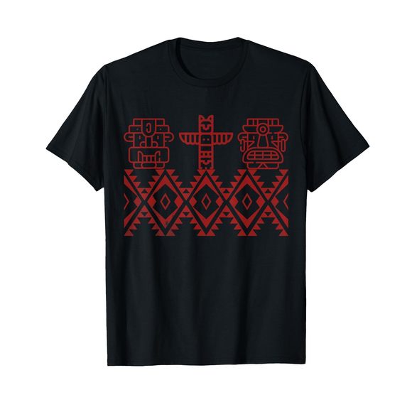 Western Ethnic Aztec Graphics | Tops | Vintage Aztec Cowboy Graphic ...